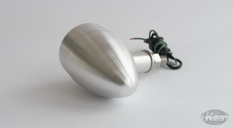 Posh New School Billet Indicator - Silver - K65 Motorcycle Parts