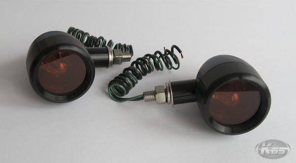 Posh New School Billet Indicator - Black - K65 Motorcycle Parts